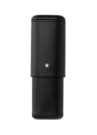 Montblanc Siyah Logo Detaylı Deri Puro Kabı EU Montblanc Siyah Logo Detaylı Deri Puro Kabı EU