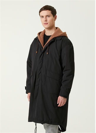 Canali X 8on8 Erkek 3 in Siyah Kapüşonlu Parka 46 IT Canali X 8on8 Erkek 3 in Siyah Kapüşonlu Parka 46 IT