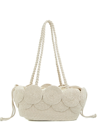Mehry Mu Kadın Chacha Market Bej Omuz Çantası EU Mehry Mu Kadın Chacha Market Bej Omuz Çantası EU