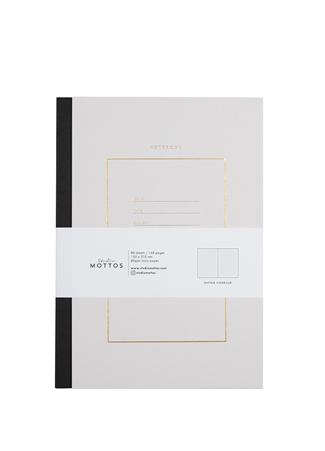 Studio Mottos Beyaz Noktalı Sert Kapaklı Defter EU Studio Mottos Beyaz Noktalı Sert Kapaklı Defter EU