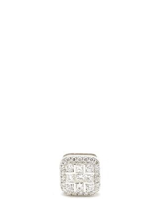 Collection Kadın Pırlantalı Altın Rengi Küpe EU