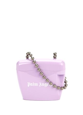 Palm Angels Kadın Lila Logo Detaylı Çanta Mor EU Palm Angels Kadın Lila Logo Detaylı Çanta Mor EU