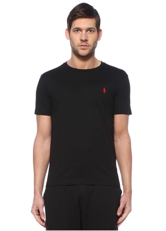 Polo Ralph Lauren Erkek Custom Slim Fit Siyah Logolu T-shirt S EU