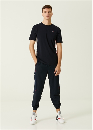 Tommy Hilfiger Erkek Lacivert Logo Detaylı Jogger Pantolon S EU Tommy Hilfiger Erkek Lacivert Logo Detaylı Jogger Pantolon S EU