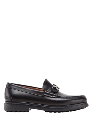 Salvatore Ferragamo Erkek Gancini Siyah Deri Loafer 0.5 Uk Salvatore Ferragamo Erkek Gancini Siyah Deri Loafer 0.5 Uk
