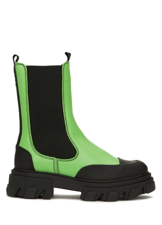 Ganni Kadın Yeşil Bant Detaylı Deri Bot 37 EU Ganni Kadın Yeşil Bant Detaylı Deri Bot 37 EU