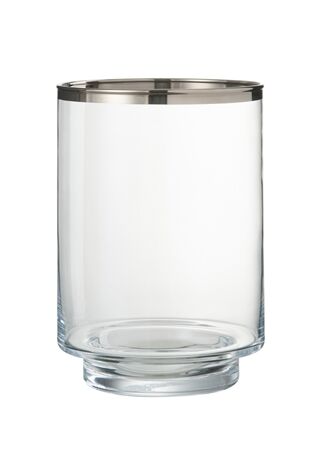 Luxuria Silindir Formlu Cam Mumluk Kahverengi