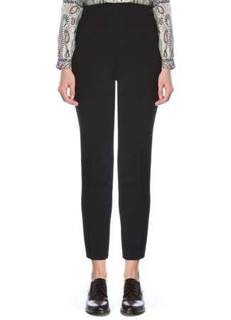 Etro Kadın Siyah Beli Lastikli Dar Paça Pantolon 40 IT