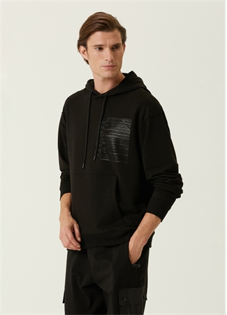 Network Erkek Comfort Fit Siyah Kapüşonlu Sweatshirt S EU Network Erkek Comfort Fit Siyah Kapüşonlu Sweatshirt S EU