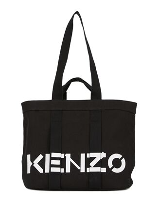 Kenzo Kadın Siyah Logolu Alışveriş Çantası EU