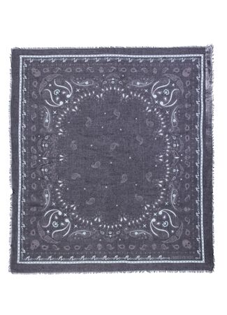 Zadig&Voltaire Kadın Siyah Etnik Desenli Şal EU