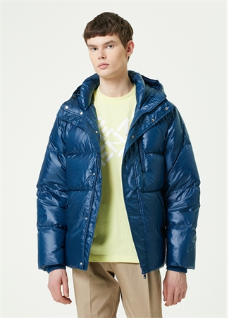 Kenzo Erkek Lacivert Kapüşonlu Logolu Puff Mont S EU Kenzo Erkek Lacivert Kapüşonlu Logolu Puff Mont S EU