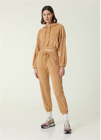 Sandshaped Kadın Camel Terry Eşofman Altı Kahverengi S EU