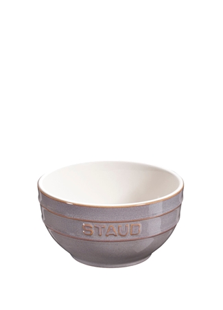 Staub Antik Gri Logolu Seramik Kase Staub Antik Gri Logolu Seramik Kase