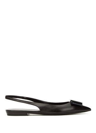 Kadın Siyah Fiyonk Detaylı Deri Babet 36 EU Kadın Siyah Fiyonk Detaylı Deri Babet 36 EU