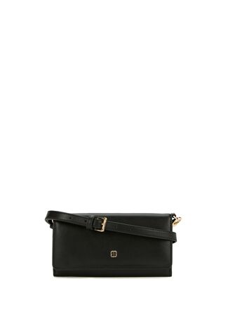 Beymen Hediye Kadın Siyah Askılı Deri Cüzdan EU