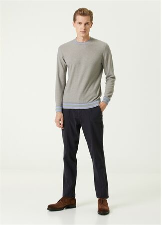 Palzileri Lab Erkek Lacivert Dekoratif Dikişli Pantolon 46 IT