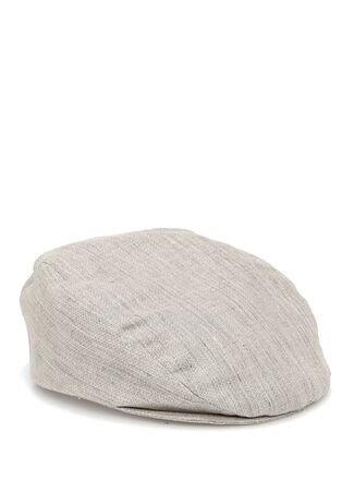 Grevi Erkek Gri Keten Şapka S EU