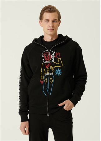Billionaire Boys Club Erkek Siyah Kapüşonlu Figür Baskılı Sweatshirt S EU Billionaire Boys Club Erkek Siyah Kapüşonlu Figür Baskılı Sweatshirt S EU
