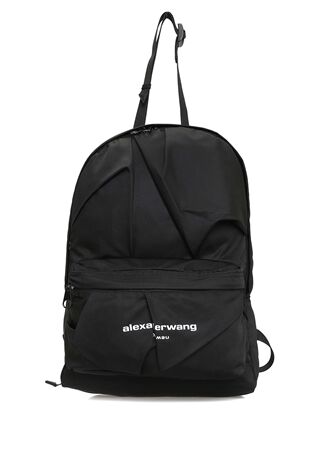 Alexander Wang Kadın Siyah Logolu Sırt Çantası EU
