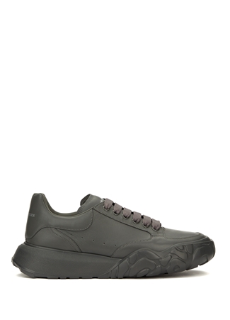 Alexander McQueen Erkek Gri Taban Detaylı Logolu Deri Sneaker 4 EU Alexander McQueen Erkek Gri Taban Detaylı Logolu Deri Sneaker 4 EU