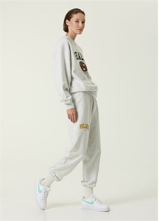 Sporty & Rich Kadın Gri Baskılı Jogger Pantolon S EU Sporty & Rich Kadın Gri Baskılı Jogger Pantolon S EU