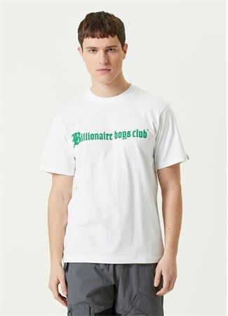 Billionaire Boys Club Erkek Beyaz Logo Baskılı T-shirt XS EU