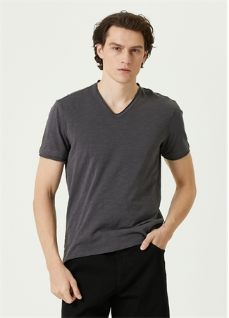 John Varvatos Star Usa Erkek Gri V Yaka Basic T-shirt S Eu John Varvatos Star Usa Erkek Gri V Yaka Basic T-shirt S Eu