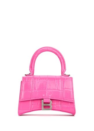 Balenciaga Kadın Hourglass Şeftali Deri Omuz Çantası Pembe EU Balenciaga Kadın Hourglass Şeftali Deri Omuz Çantası Pembe EU