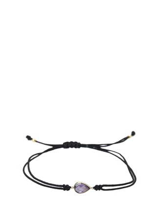 Collection-Alper Tunçoku Kadın Siyah Mor Damla Formlu Altın Rengi Bileklik EU Collection-Alper Tunçoku Kadın Siyah Mor Damla Formlu Altın Rengi Bileklik EU