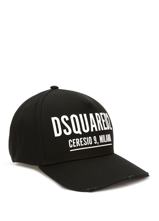 Dsquared2 Erkek Siyah Logo Detaylı Şapka EU Dsquared2 Erkek Siyah Logo Detaylı Şapka EU
