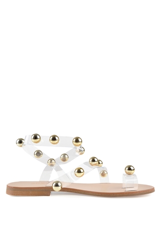 Mygaya Kadın Pearl Catcher Nude Gold Sandalet 40 Eu