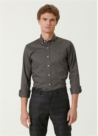 Beymen Club Erkek Comfort Fit Gri Gömlek S EU