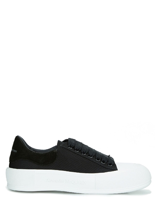 Alexander McQueen Kadın Siyah Kanvas Sneaker 38 EU Alexander McQueen Kadın Siyah Kanvas Sneaker 38 EU