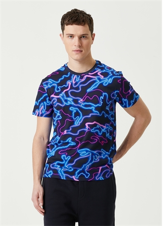 Valentino Erkek Mavi Dijital Kamuflaj Desenli T-shirt S EU Valentino Erkek Mavi Dijital Kamuflaj Desenli T-shirt S EU