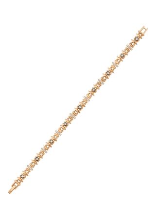 Dime Tribe Kadın Pırlantalı Altın Rengi Çubuk Bileklik EU Dime Tribe Kadın Pırlantalı Altın Rengi Çubuk Bileklik EU