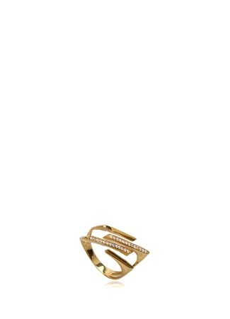 Linya Jewellery Kadın Liz Gold Taş Detaylı Gümüş Rengi Yüzük Altın Eu Linya Jewellery Kadın Liz Gold Taş Detaylı Gümüş Rengi Yüzük Altın Eu