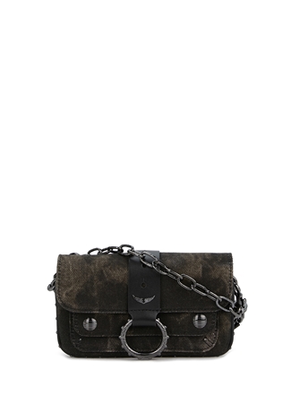 Zadig&Voltaire Kadın Acid Bleached Kate Antrasit Çapraz Çanta Gri EU Zadig&Voltaire Kadın Acid Bleached Kate Antrasit Çapraz Çanta Gri EU