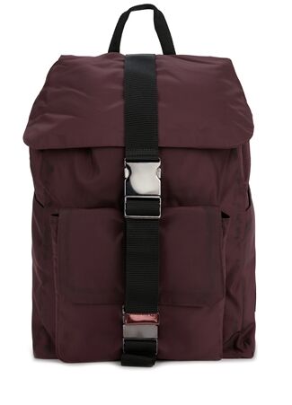 Palzileri Lab Erkek Bordo Logolu Sırt Çantası Kırmızı EU