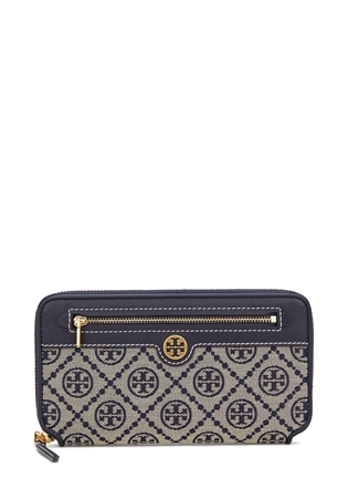 Tory Burch Kadın T Lacivert Logo Desenli Cüzdan EU Tory Burch Kadın T Lacivert Logo Desenli Cüzdan EU