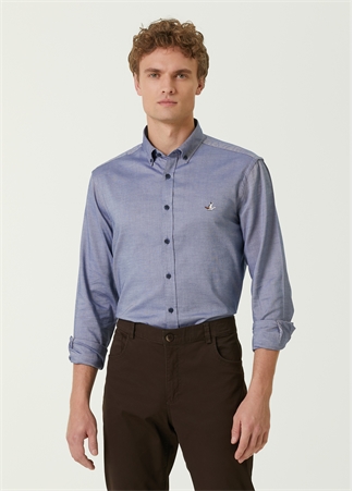 Beymen Club Erkek Oxford Comfort Fit Lacivert Gömlek S Beymen Club Erkek Oxford Comfort Fit Lacivert Gömlek S