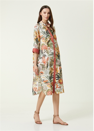 Noblist Kadın Colorblocked Karışık Desenli Midi Plaj Elbisesi Turuncu 36-38 Eu Noblist Kadın Colorblocked Karışık Desenli Midi Plaj Elbisesi Turuncu 36-38 Eu