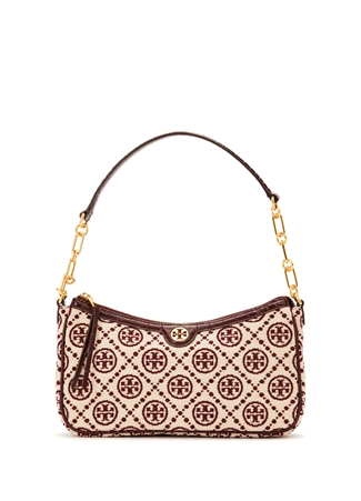 Tory Burch Kadın Bordo Logo Jakarlı Çanta Eu Tory Burch Kadın Bordo Logo Jakarlı Çanta Eu