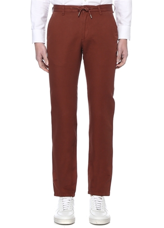 Beymen Club Erkek Kiremit Beli Kordonlu Boru Paça Spor Pantolon Kırmızı 46