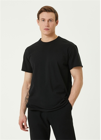 John Elliott Erkek Siyah Basic T-shirt S Eu