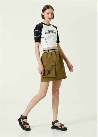 Stella McCartney Kadın Yeşil Cep Detaylı Mini Etek 42 IT Stella McCartney Kadın Yeşil Cep Detaylı Mini Etek 42 IT