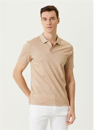 Boss Erkek Bej Polo Yaka Keten T-shirt S Eu Boss Erkek Bej Polo Yaka Keten T-shirt S Eu