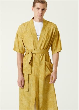 Agaleevic Erkek Sarı Kuşaklı Kimono S/M EU