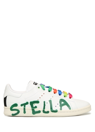 Stella McCartney Kadın Beyaz Logo Baskılı Sneaker 6 UK