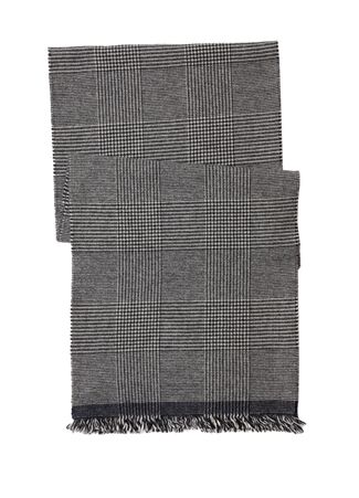 Begg&Co Erkek Gri Yün Atkı Siyah EU Begg&Co Erkek Gri Yün Atkı Siyah EU